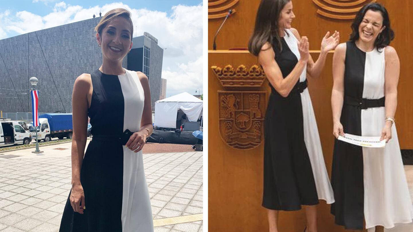 Periodista Laura Brenes usó mismo vestido que la reina Letizia de ...