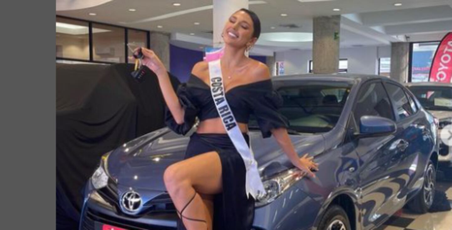 Miss Costa Rica Valeria Rees tendrá que aprender a manejar el carro que ...