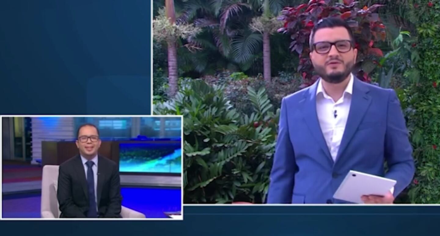 Daniel Céspedes le hizo fuerte reclamo a su compañero de Telenoticias ...