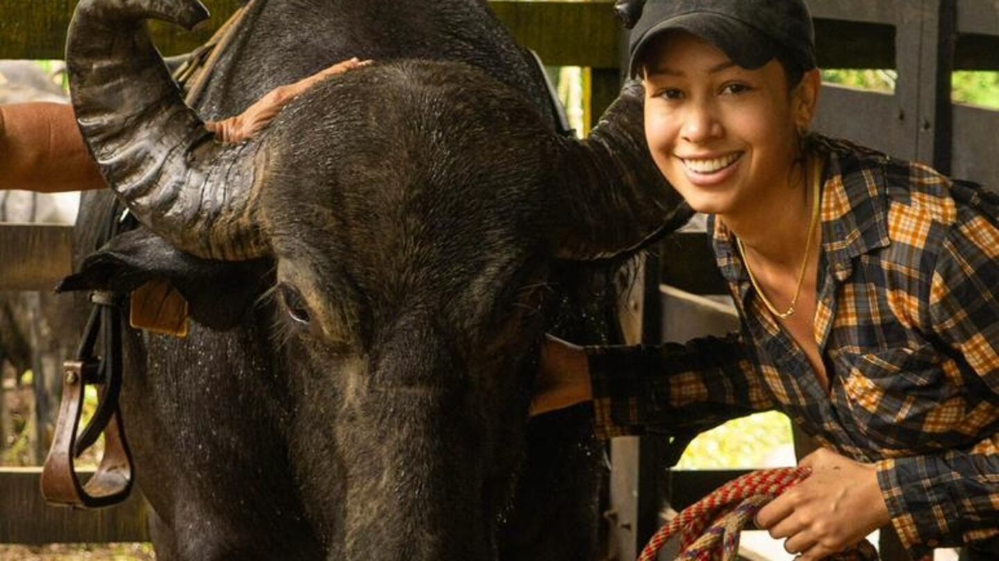 Hija de Chito, el del cocodrilo, domó otro tipo de animal todavía más ...
