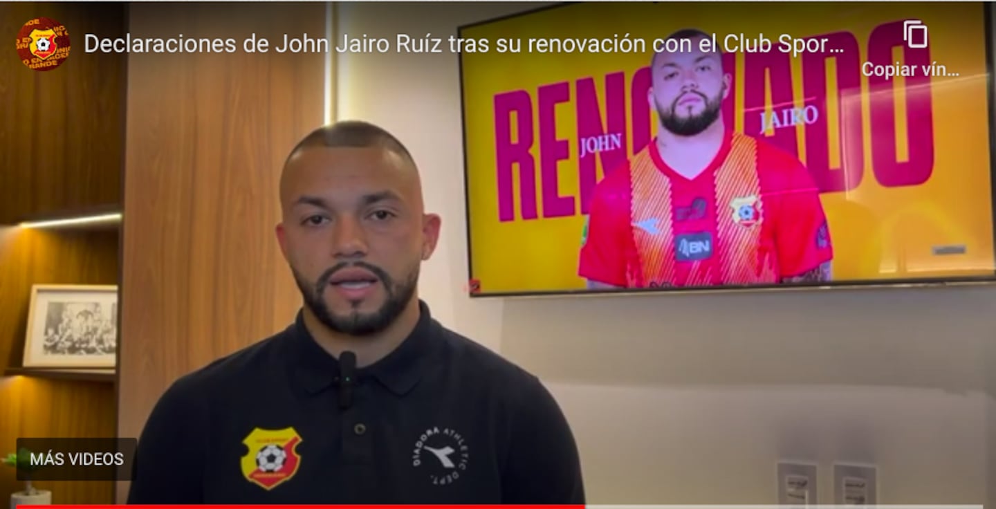 John Jairo Ruiz renovó con Herediano y le tiró miel a un personaje inesperado | La Teja
